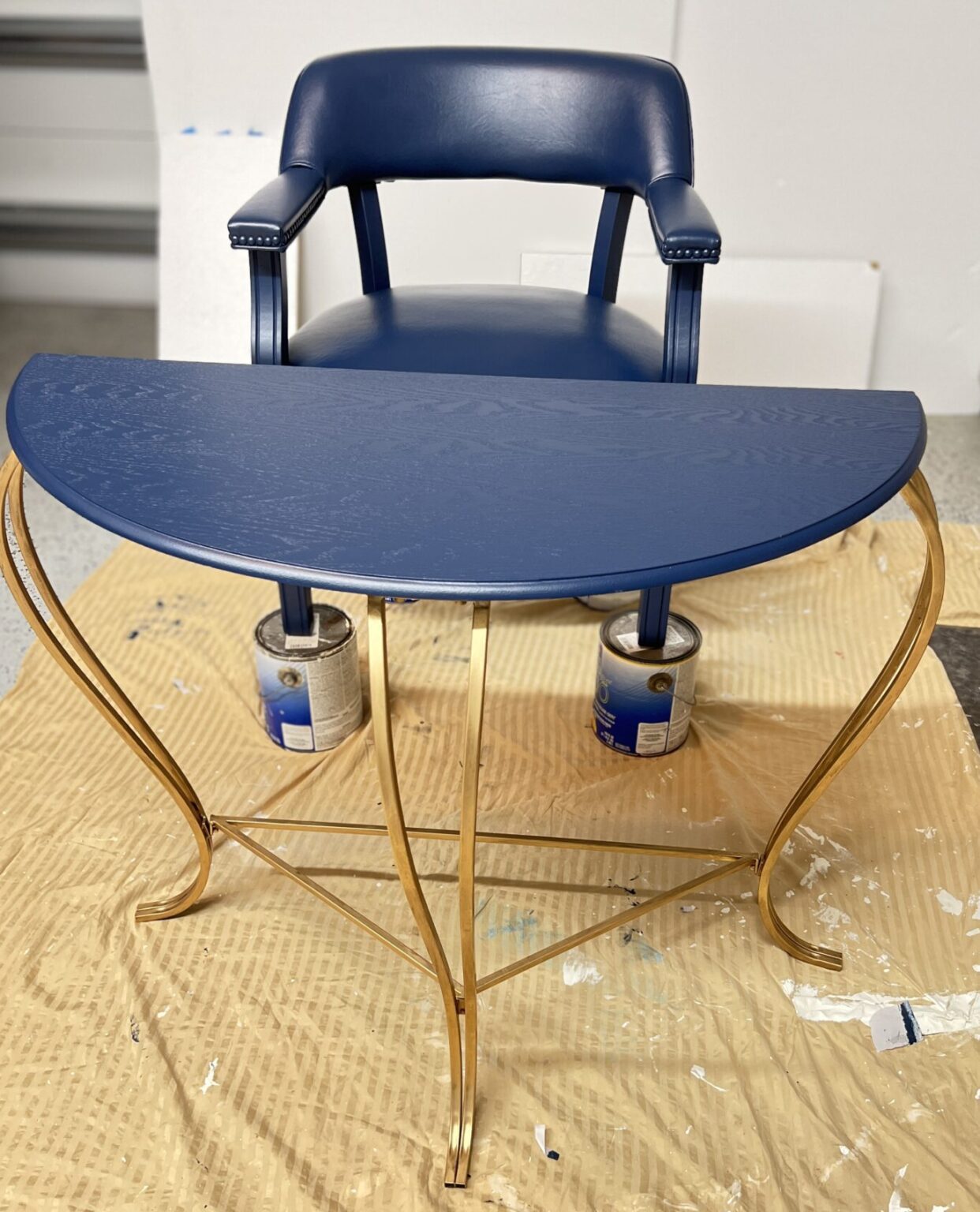 Can I paint my old office chair, Navy? - January Ember